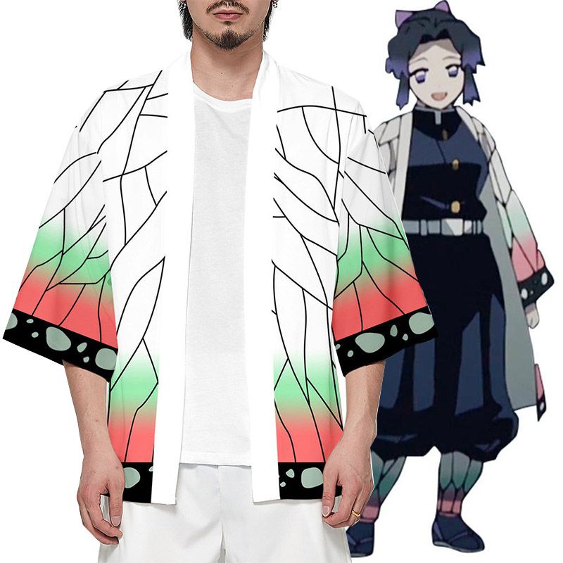 Demon Slayer Unique Kimetsu No Yaiba Kochou Shinobu Cosplay Loose Haori ...