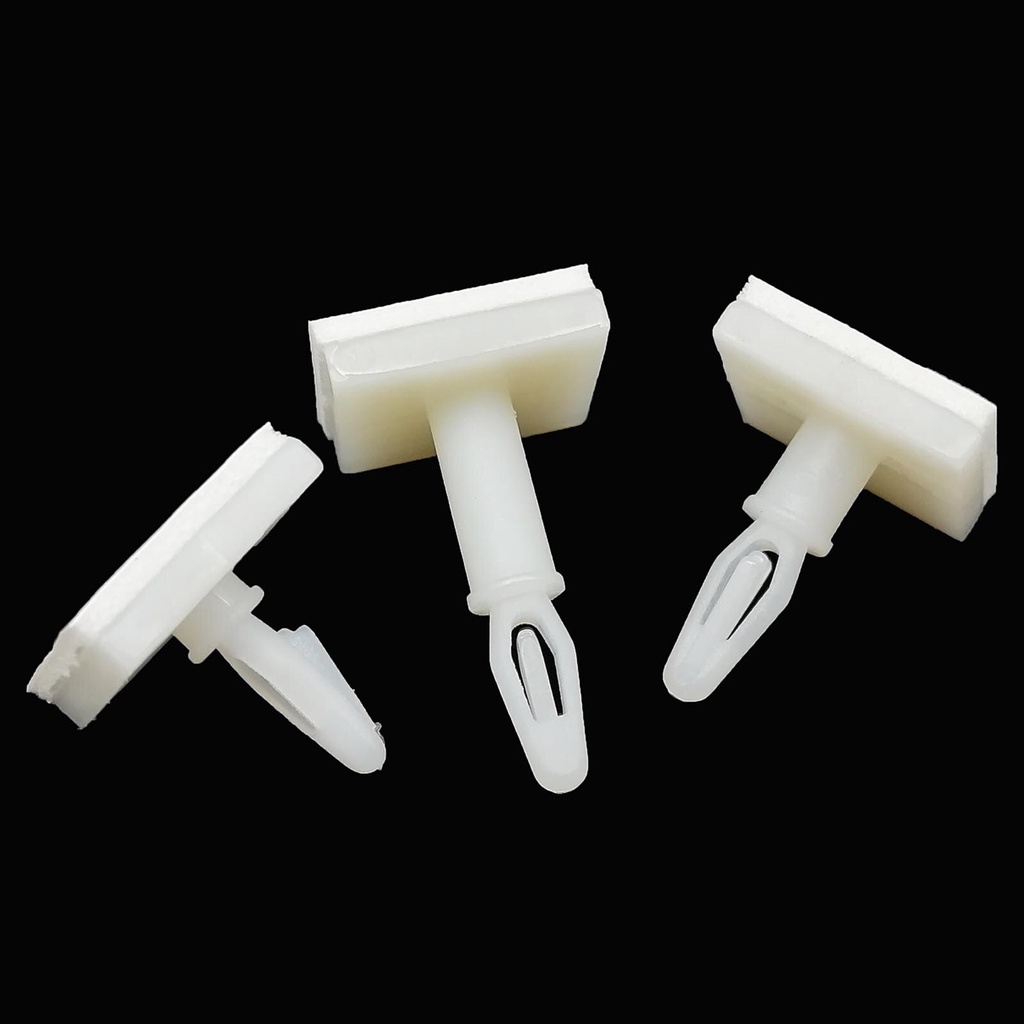 25pcs Adhesive Glue Nylon Plastic Stick Insert Lock Clip on Snap in ...