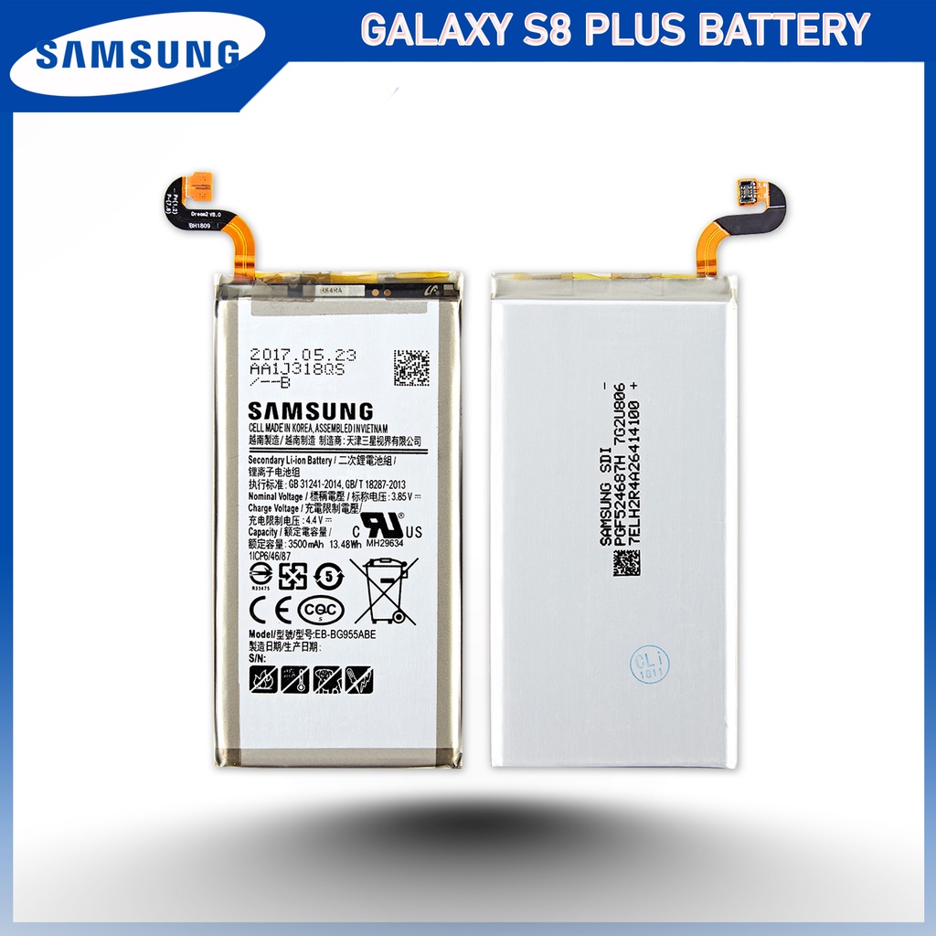 Samsung Galaxy S8 Plus Battery Model EB-BG955ABE (3500mAh) Original ...