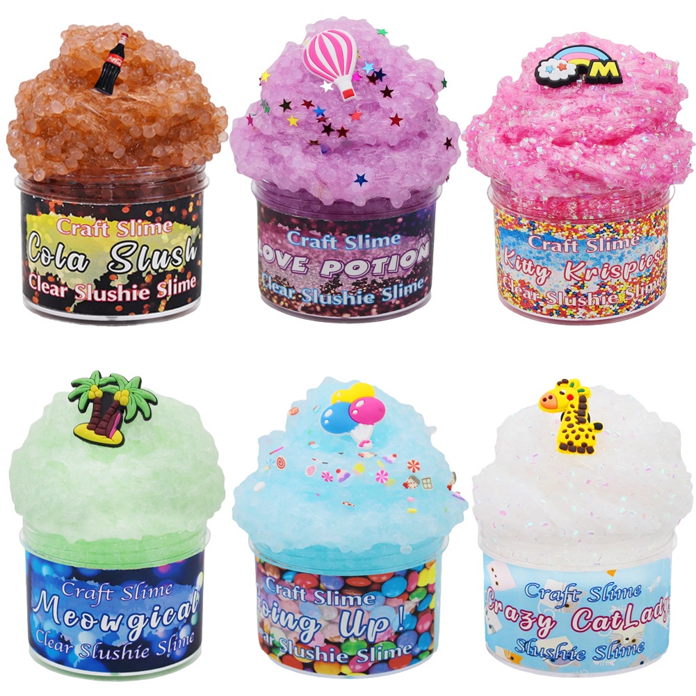 New Magic Slime Cartoon Crystal Mud Toys Fluffy Foam Soft Plasticine ...