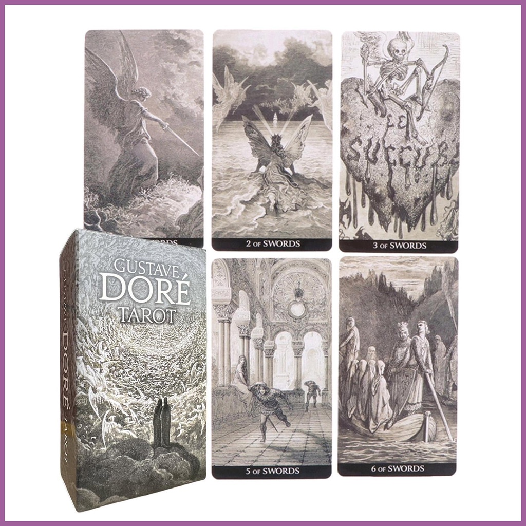 Gustave Dore Tarot Card 78 Cards Set Tarot Cards Full English Tarot ...