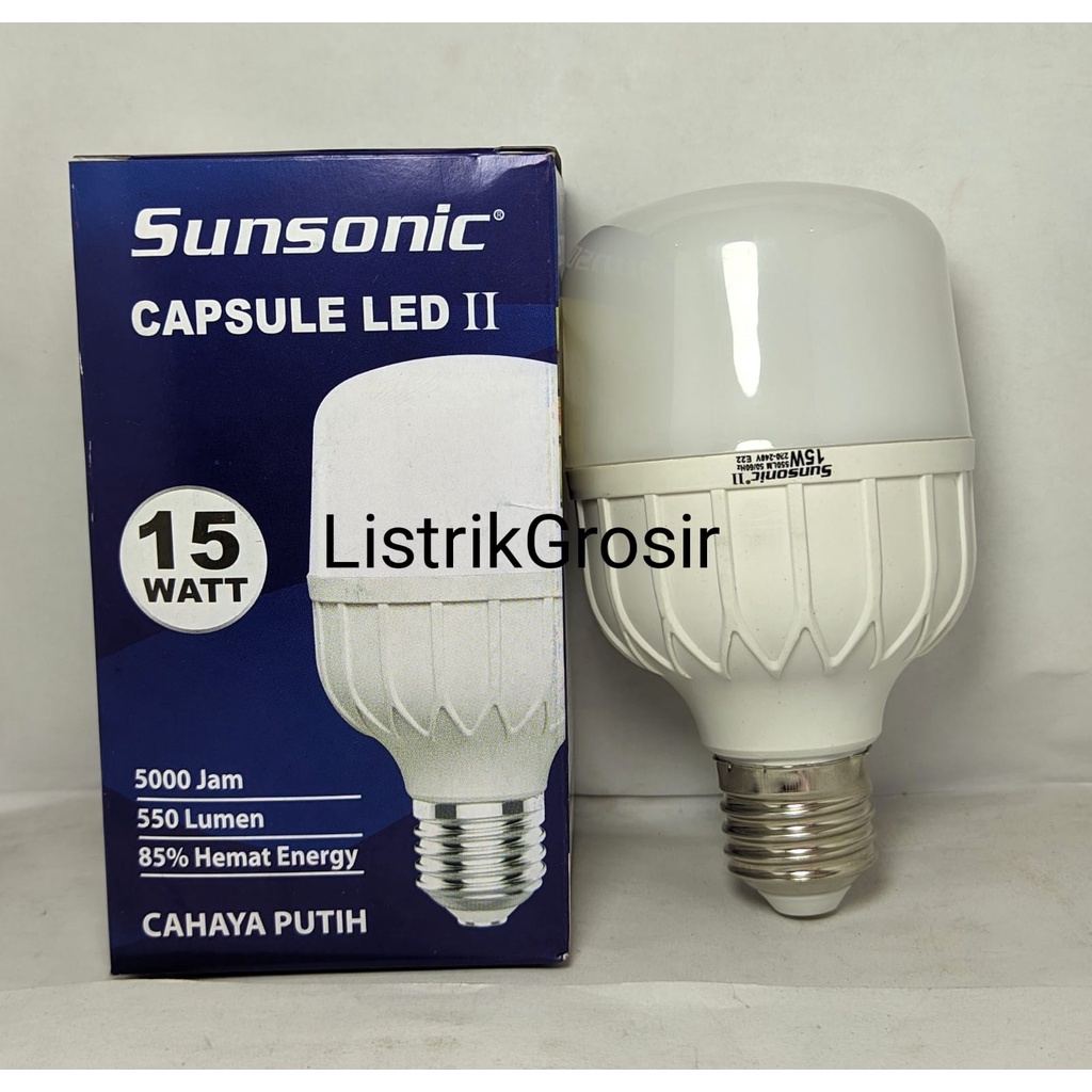 Sunsonic 15w 15 Watt Sunsonic Capsule Tube Led Bulb | Shopee Philippines