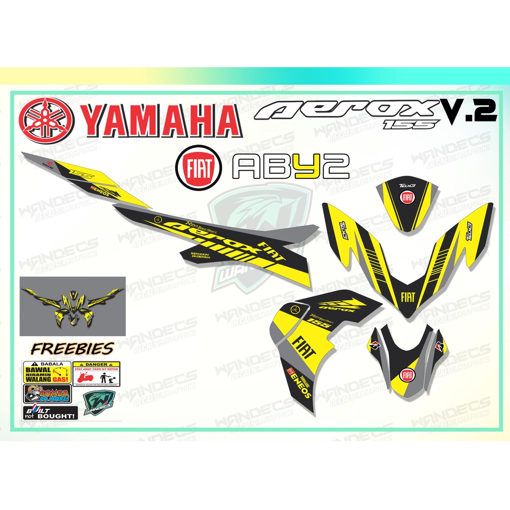 Yamaha Aerox 155 v2 Decals | Shopee Philippines