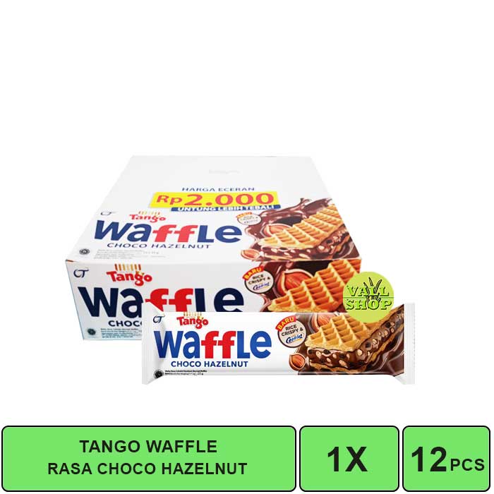 Vshop. Tango WAFFLE CHOCO HAZELNUT 1 BOX CONTAINS 12 X 25 GRAM | Shopee ...