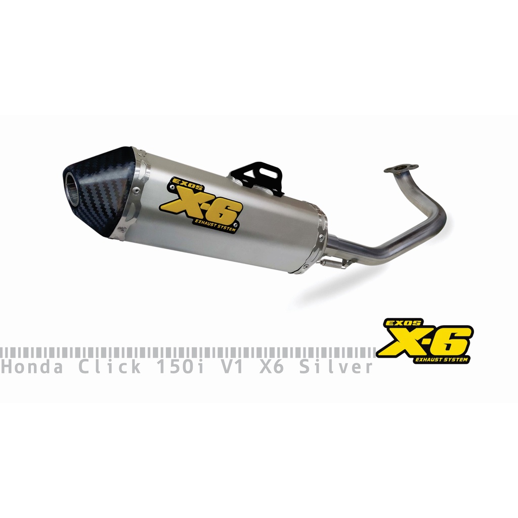 EXOS X6 Honda Click 150i V1 Full Exhaust System | Shopee Philippines