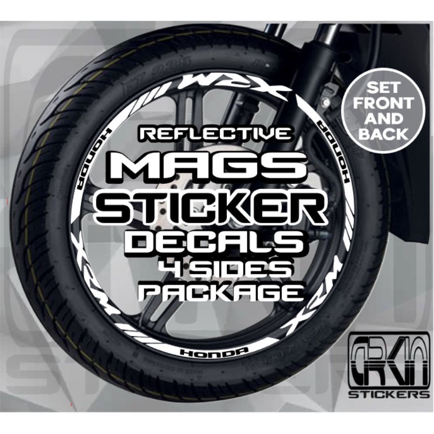 Xrm reflectorize mags sticker good for 2 wheels | Shopee Philippines