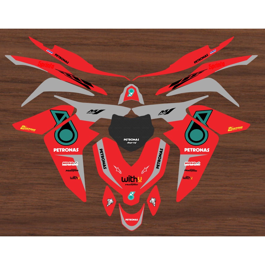 Sniper 155 Dcprint decals original sticker waterproof (Petronas ...