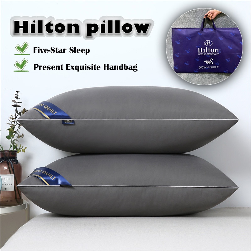 74X48 Hilton Pillow Hotel Pillow Core Velvet Filled With Soft Neck ...