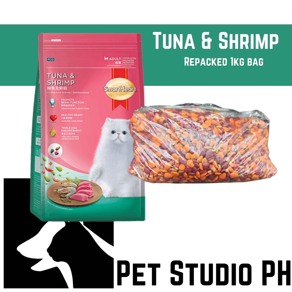 SmartHeart – Dry Cat Food Tuna & Shrimp Flavor 1KG Bag (Smart Heart ...