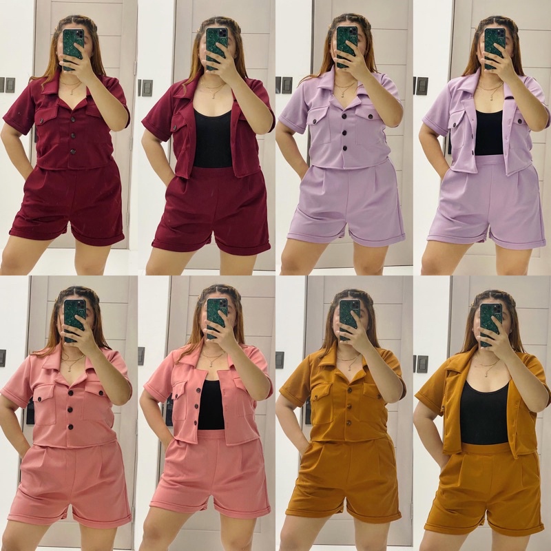 Yvette terno by Plus size collection ph | Shopee Philippines