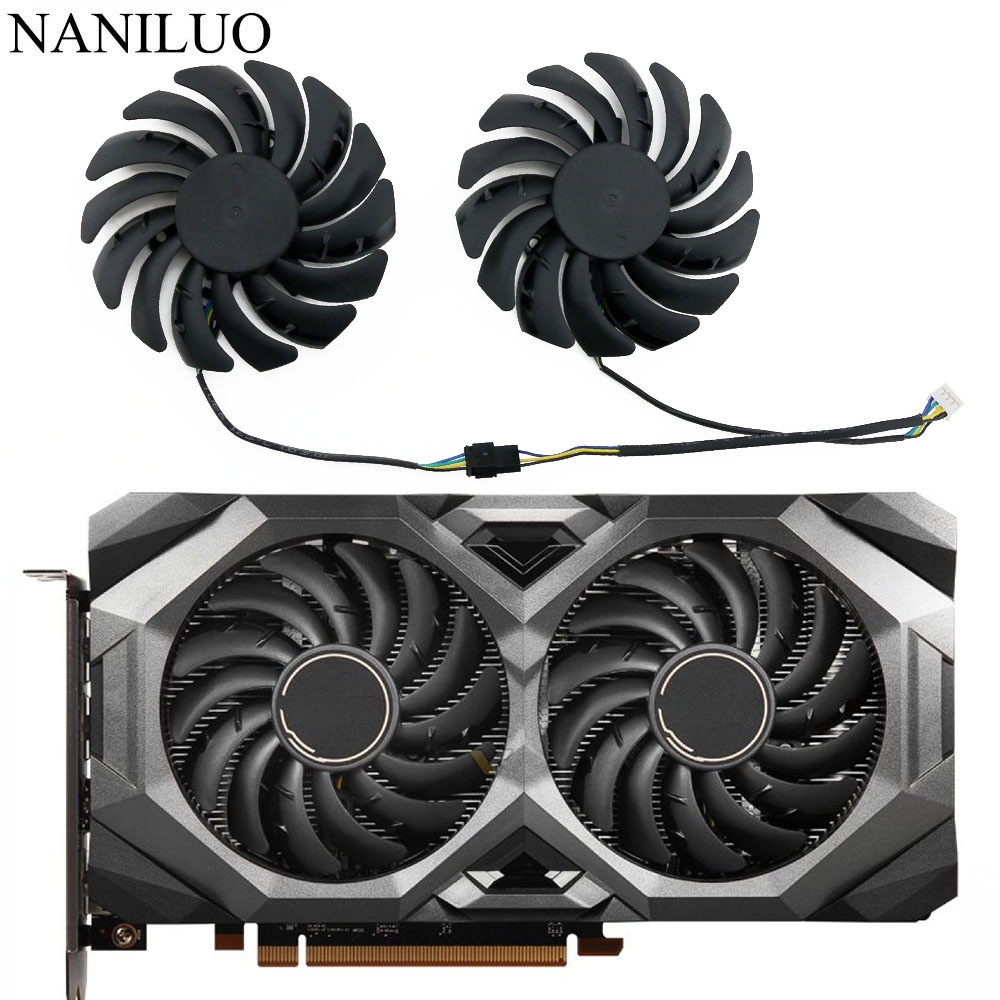 87MM 4Pin PLD09210S12HH RX5600 RX5700 Cooler Fan For MSI RADEON RX 5600 ...