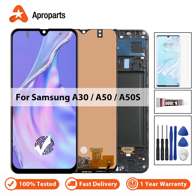 AMOLED For Samsung Galaxy A30 A50 A50S A305 A505F LCD Display Touch ...