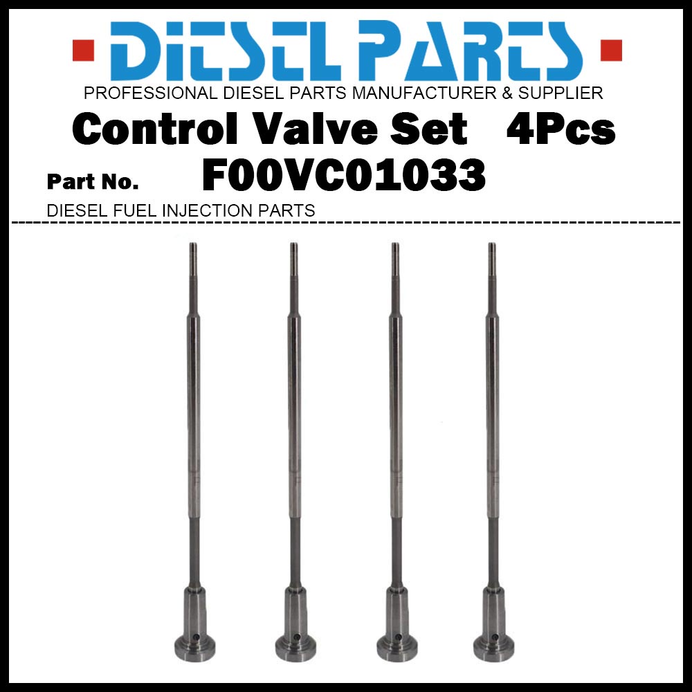 4x Common Rail Injector Control Valve Set F00VC01033 F 00V C01 033 for ...