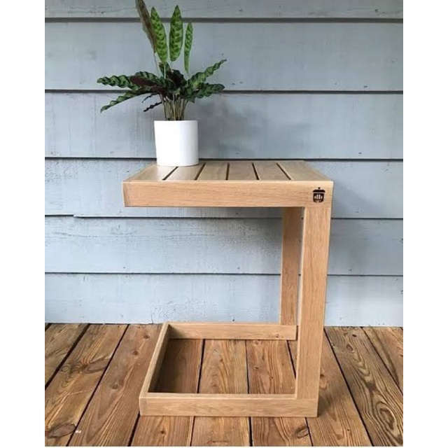 KAYU Small Wooden Table / Bedside Table | Shopee Philippines