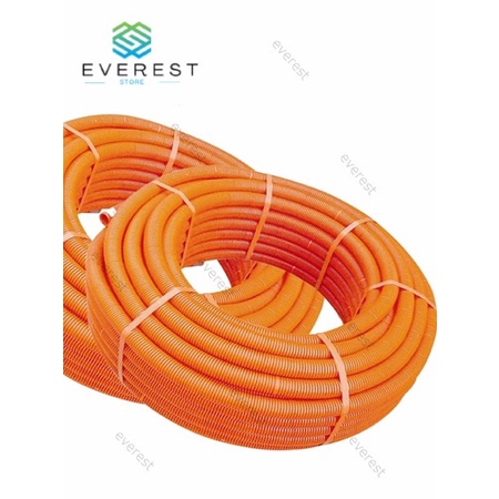 Orange Flexible Hose Electrical Conduit Hose 1/2 or 3/4 ( 50 METERS ) | Shopee Philippines