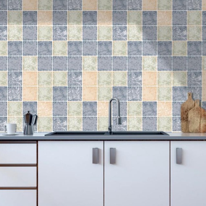 Marble Kitchen decorate Wallpaper Waterproof and Oil proof Stickers ...