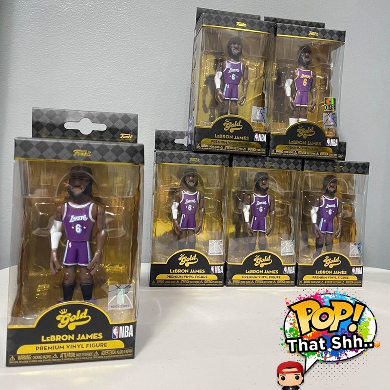 Funko Gold NBA Lakers Lebron James City Edition Premium Vinyl 5-inch ...