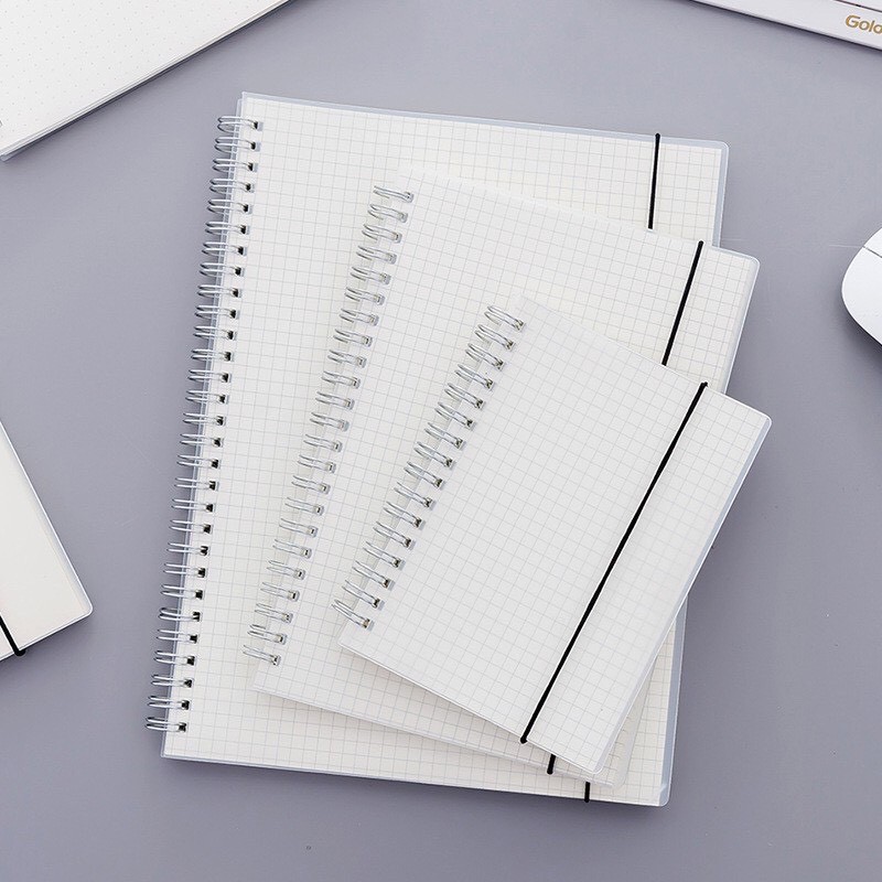 XO Dotted GRID LINE BLANK Spring Notebook A6/A5/B5/A4 size - Student spring notebook | Shopee ...