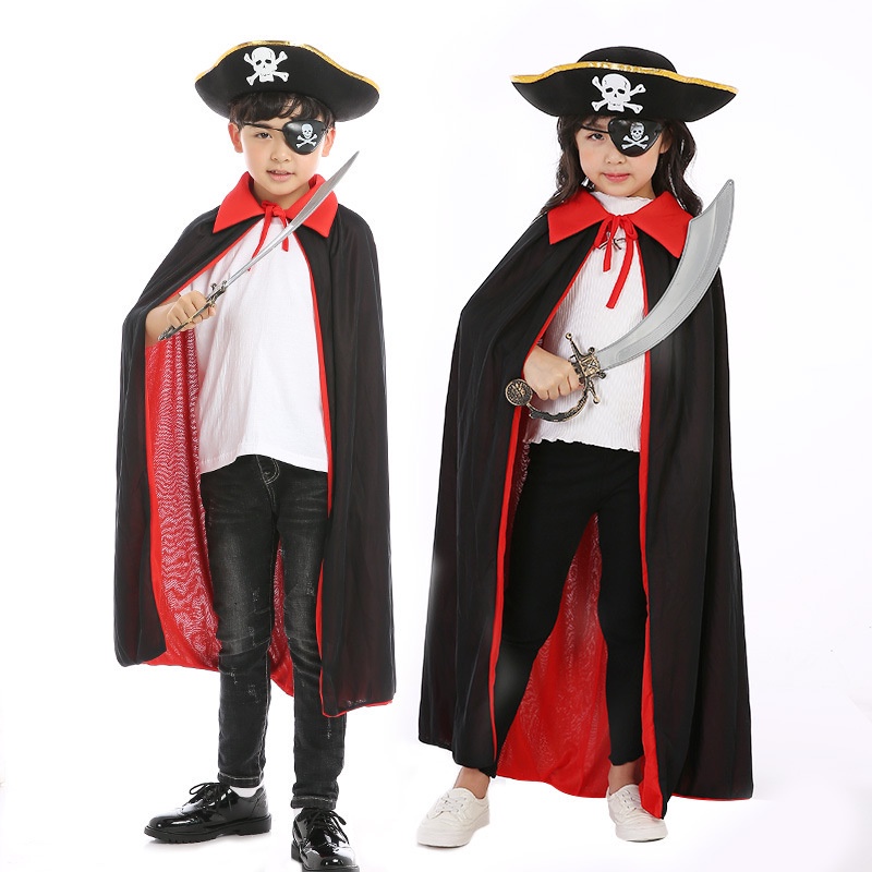 Halloween Costume Pirate Captain Cosplay role play black and red ...