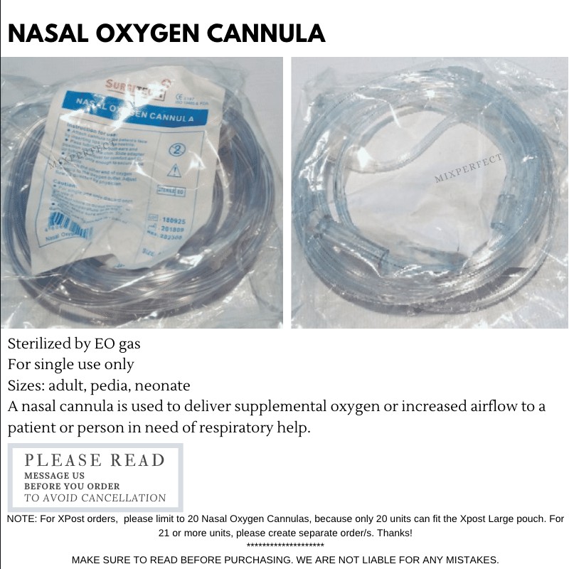 (MIX-J) Surgitech Nasal Oxygen Cannula (Adult / Pedia) | Shopee Philippines