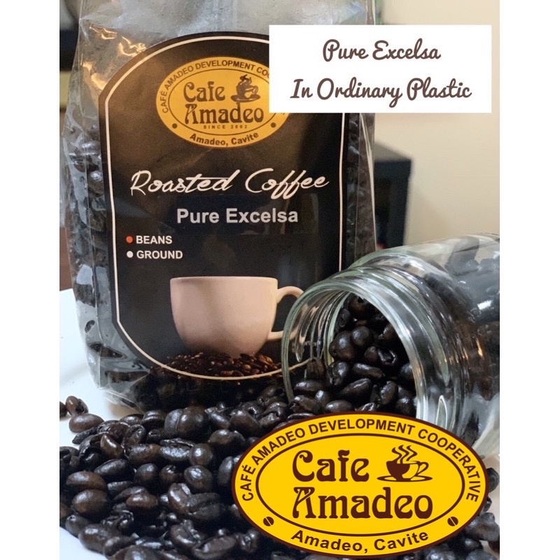 Cafe Amadeo Pure Excelsa (Ground/Beans) | Shopee Philippines