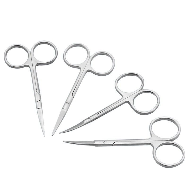 Eye scissors Stainless steel Cosmetic plastic surgery instrument double ...