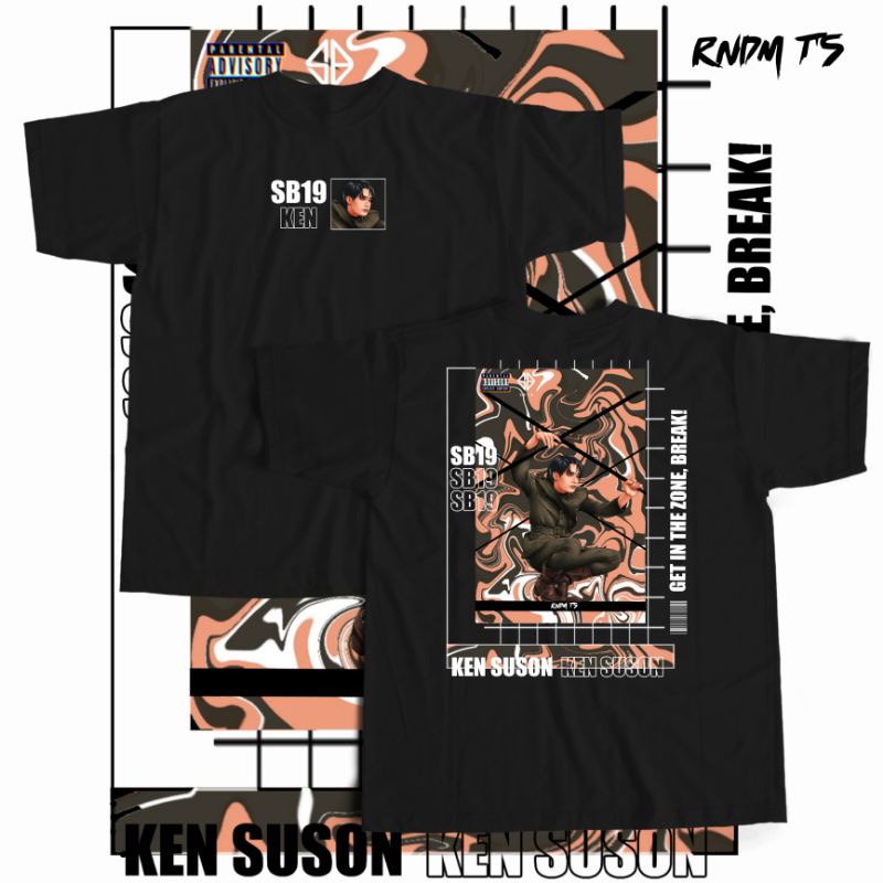 SB19 KEN Streetwear Style Front&Back Unisex Cotton Shirt | Shopee ...