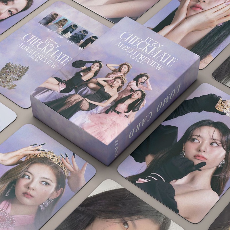 55pcs/box ITZY Photocards CHECKMATE Album LOMO Card Postcard | Shopee ...