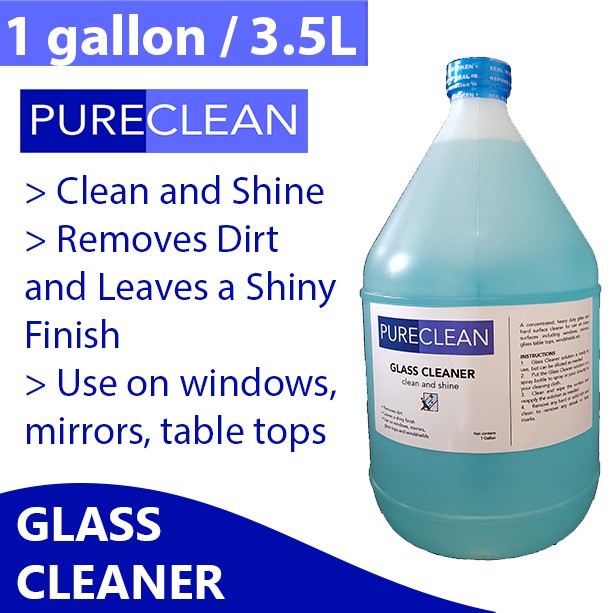 PURECLEAN Glass Cleaner - Clean and Shine - Removes Streaks and ...