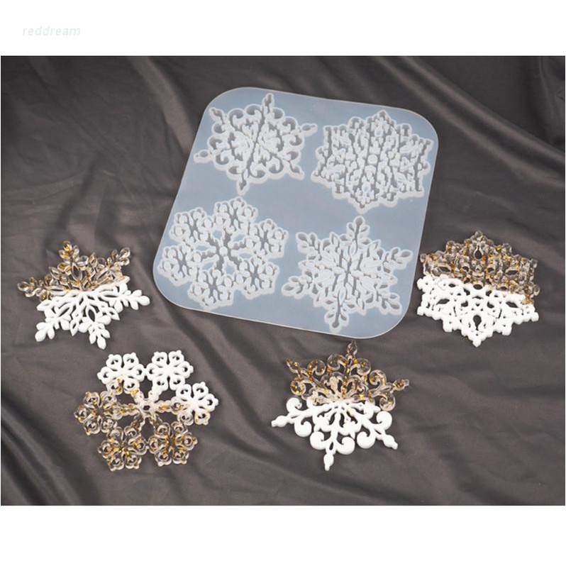 Snowflake Coaster Mold 4 inch Coaster Silicone Mold DIY Geode Coaster ...