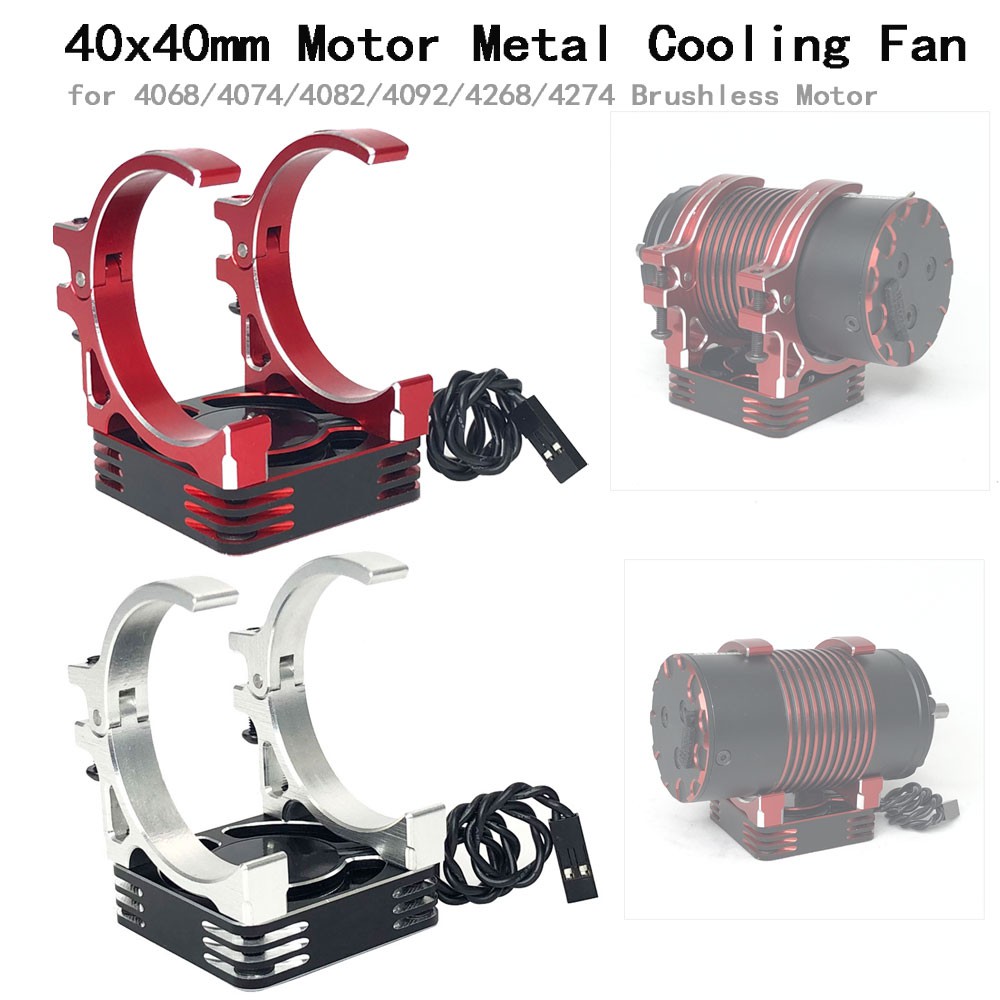 Motor Fast Cooling Fan 40x40mm Aluminum Fan w/ holder for Hobbywing ...