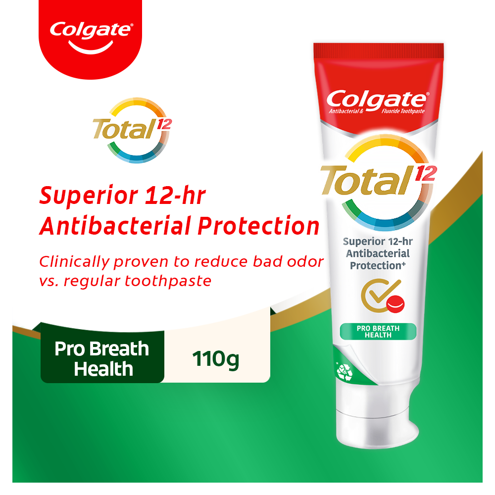 Colgate Total Pro Breath Health Multi-Benefit Antibacterial Toothpaste ...