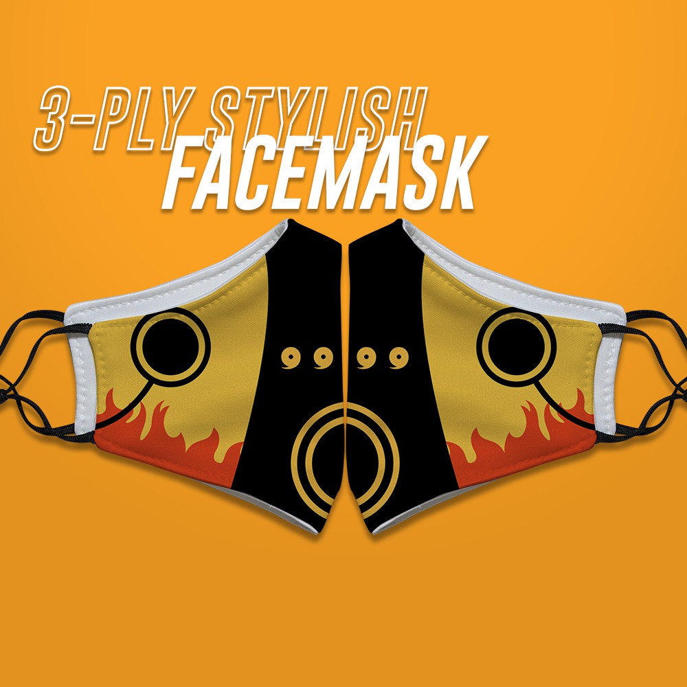 Naruto Shippuden Anime Facemask (3-PLY | Washable | Comfortable ...