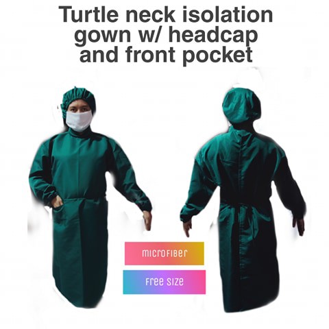 Alexaflorence PPE high neck/turtle neck isolation gown PPE -free size ...