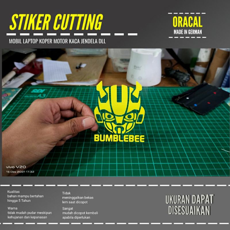 Bumblebee STICKER CUTTING STICKER TRANSPARENT LOGO ETC | Shopee Philippines