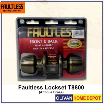 FAULTLESS Cylindrical Doorknob Lockset Entrance and Privacy-Tubular ...