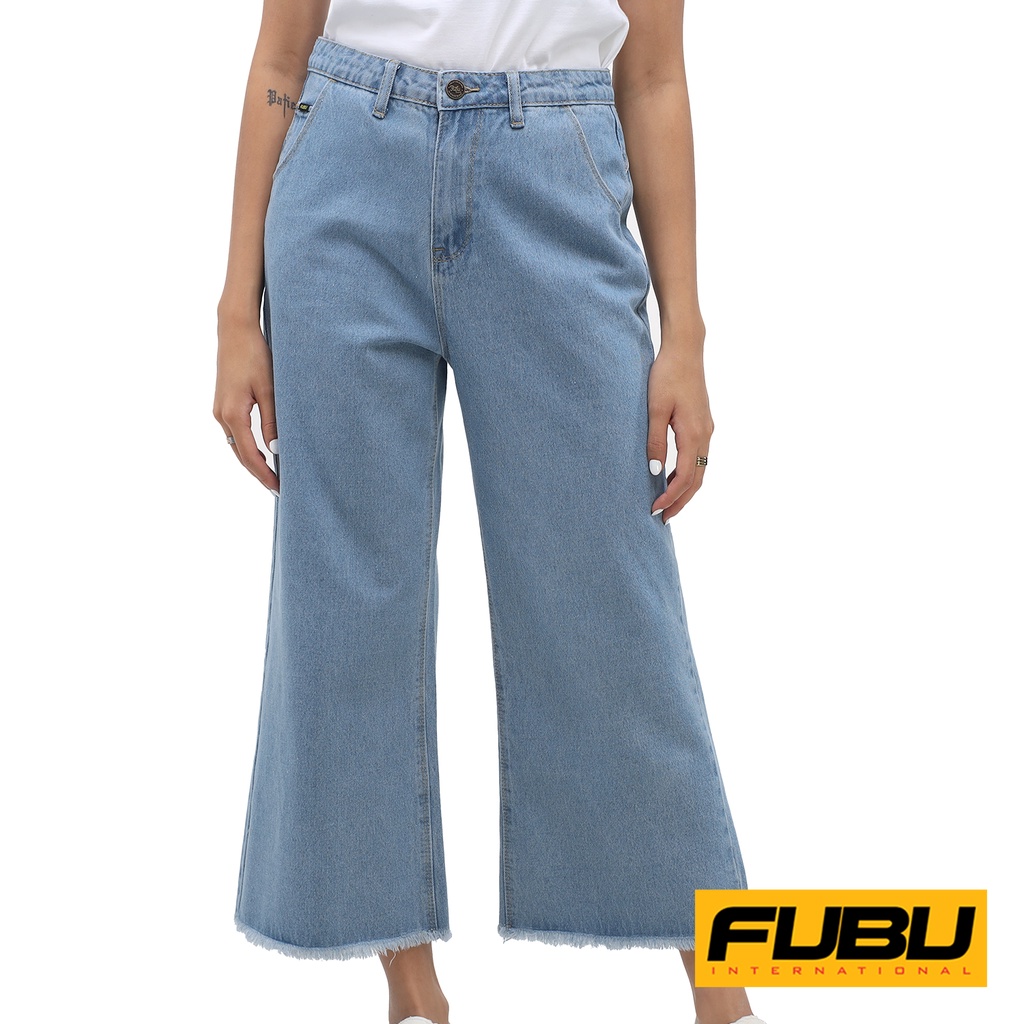 Fubu Girls Denim Wide Leg Pants Ladies QGB38-0001 | Shopee Philippines