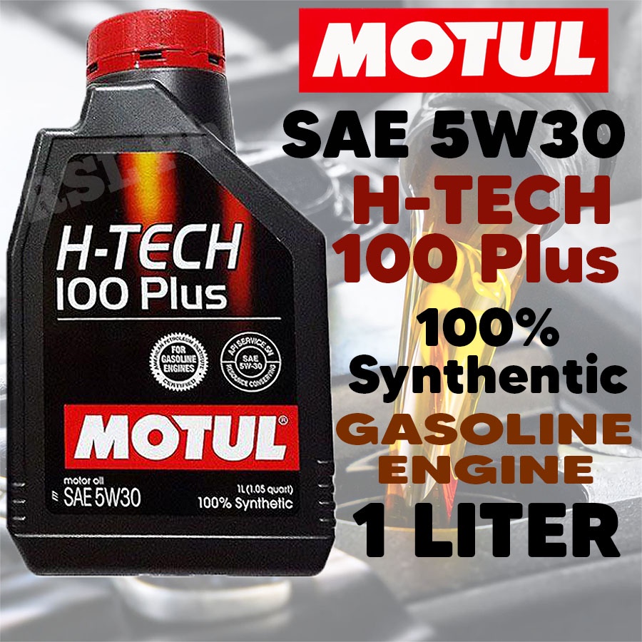 Motul H-Tech 100 Plus SAE 5W30 1 LITER Fully Synthetic Gasoline Engine ...