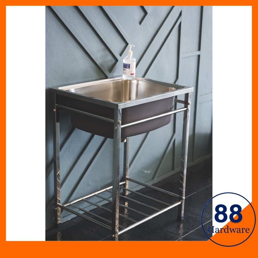 Premium Quality Stainless Steel Kitchen Sink with Stand Set (Sinki ...