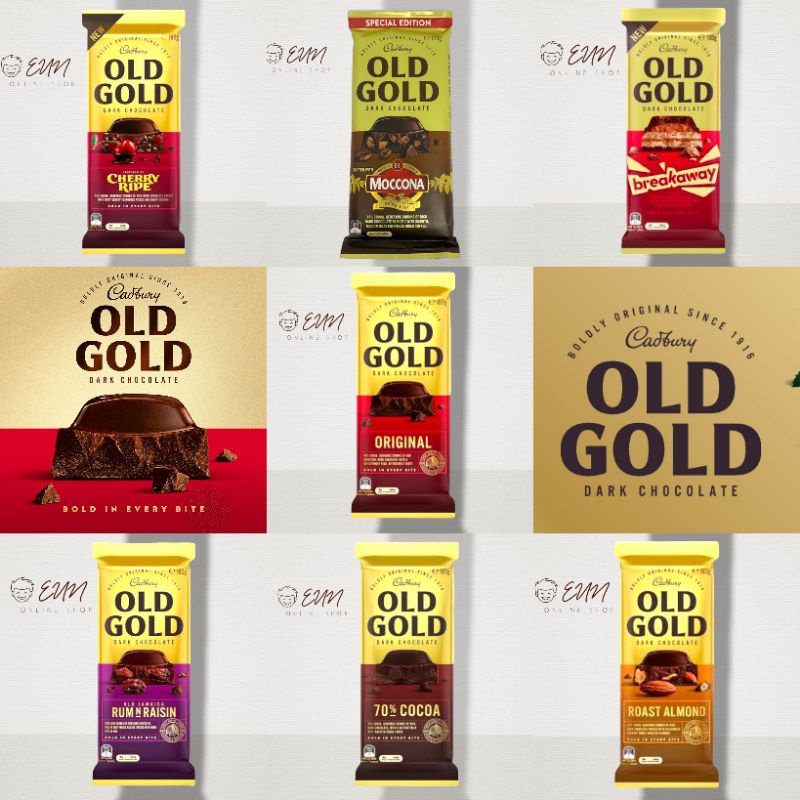 Cadbury Old Gold Dark Chocolate 180g [Authentic 100% Guaranteed ...