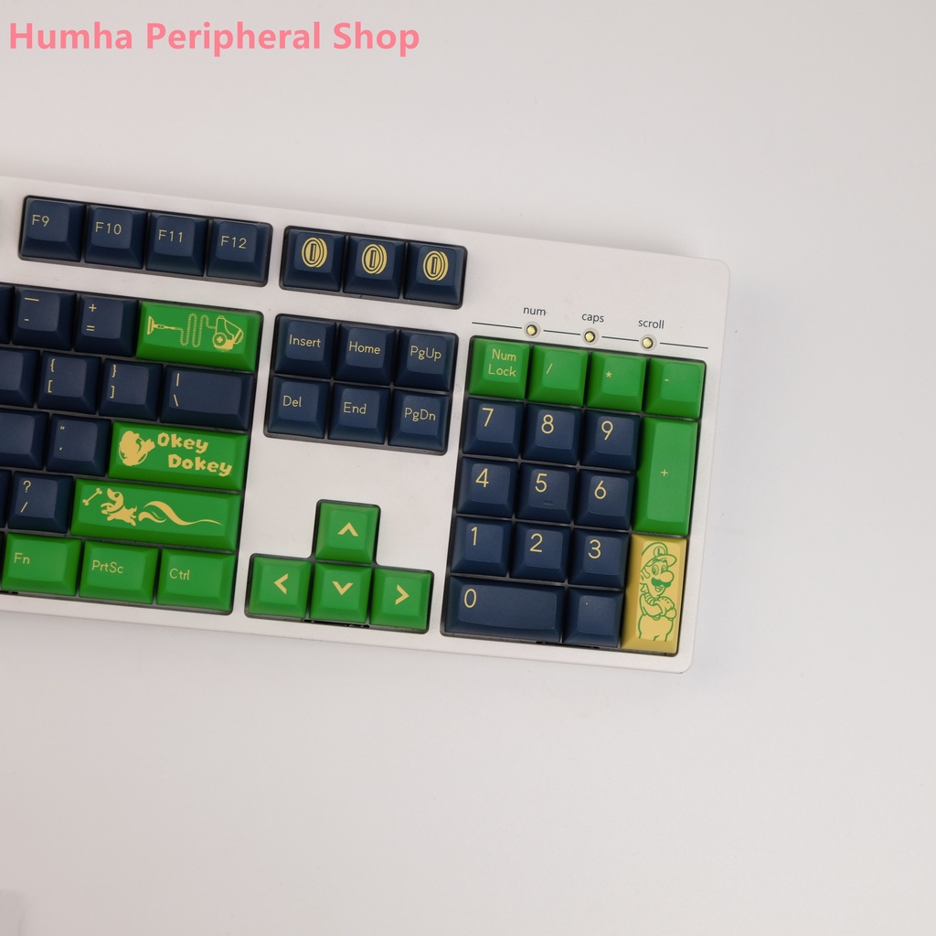 Humha Luigi keycap 142 keys PBT material Dye-Sublimation KCA profile ...