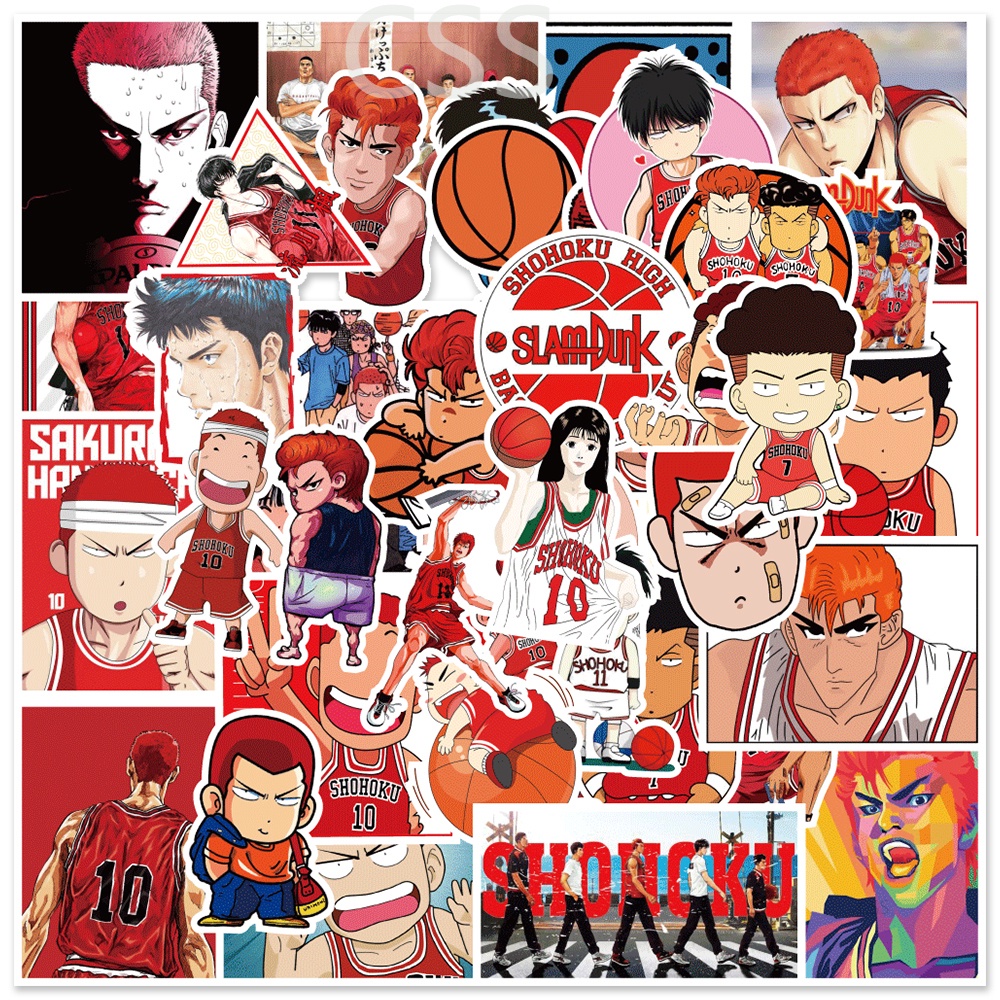 CSS.50Pcs/Set Slamdunk Graffiti Waterproof Sticker Cartoon Souvenir ...