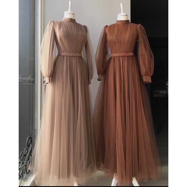ALEENA DRESS BRIDESMAID DRESS/ WEDDING DRESS | Shopee Philippines
