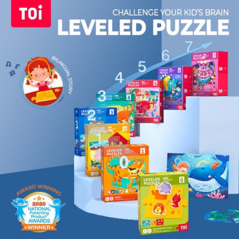 Toi Progressive Level Puzzles Level 0-8 Educational Toys Puzzles for ...