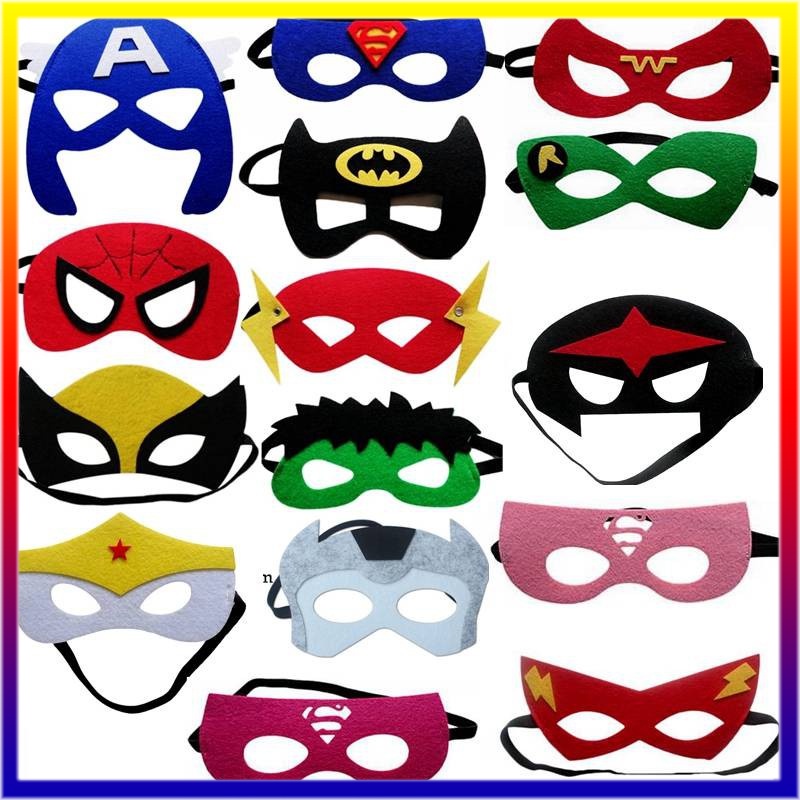 Cartoon Superhero Avengers Masks Happy Birthday Party Favors Gift ...