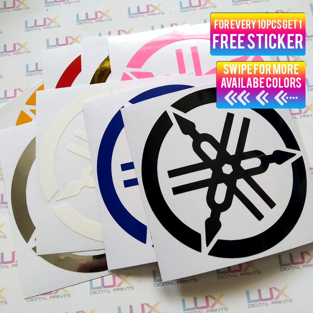 YAMAHA LOGO Die-Cut Vinyl Sticker/Decal/car/motor/laptop/mugs/thumblers ...
