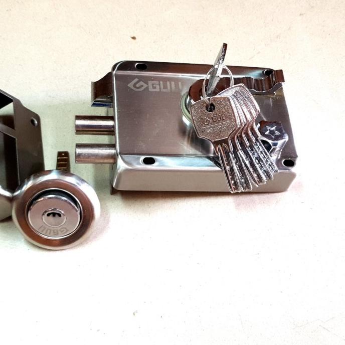 Assa Abloy automatic lock Rimlock for iron and wood doors | Shopee ...