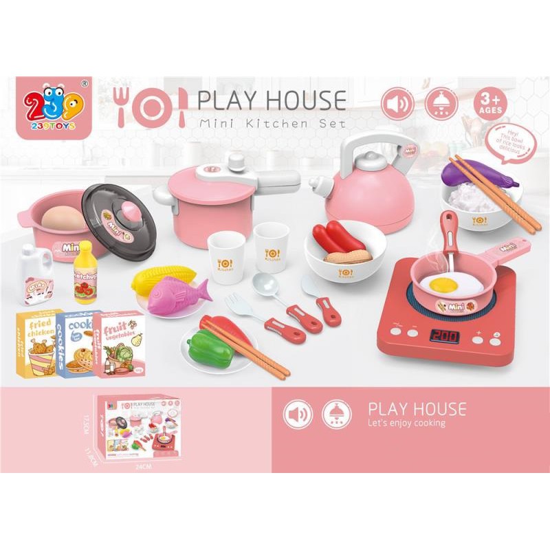 M8 (NEW) MINI KITCHEN SET COOKING SIMULATED KITCHEN TOY LIGHT AND SOUND ...