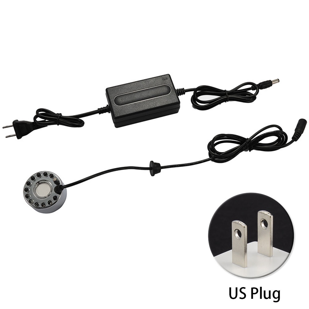 Garden Mini Fog Machine Home Balcony Pond Fish Tank With Light Fountain ...