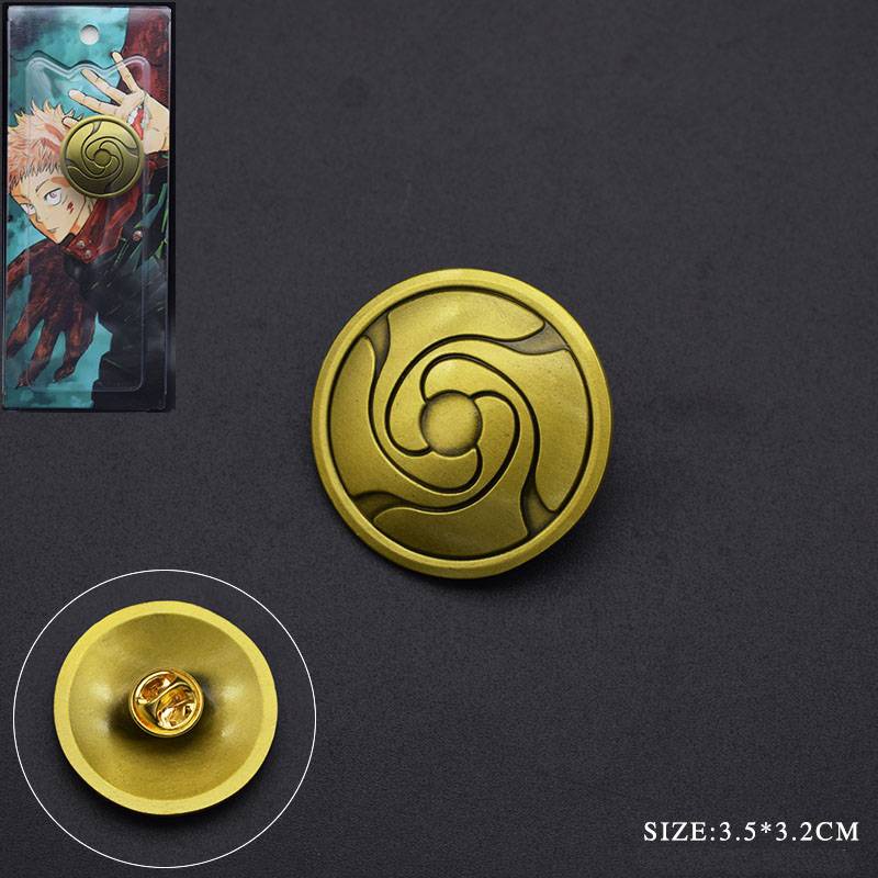 Anime Jujutsu Kaisen Badge Pins Button Brooch Chest Ornament Clothing ...